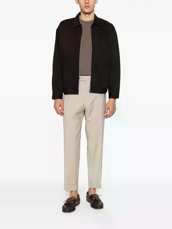 BERWICH Chiaia Pleated Cuffed Trousers - Neutrals