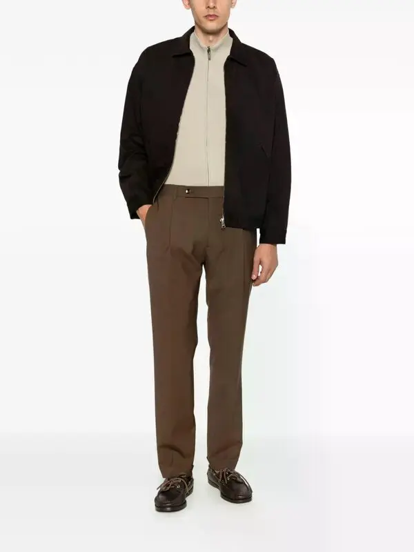 BERWICH Xretrolong Pleated Trousers - Brown
