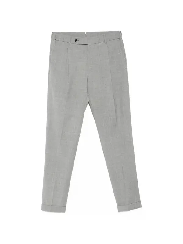 BERWICH Xretrolong Pleated Trousers - Grey