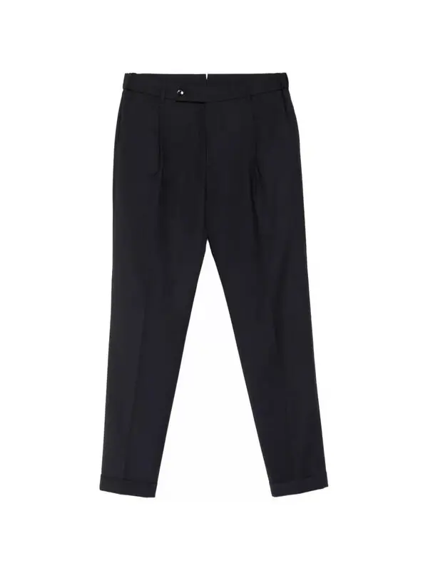 BERWICH Pleated Tailored Trousers - Black