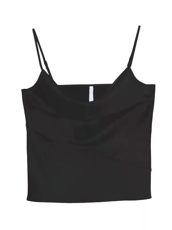 Imperial Cowl-neck Top - Black