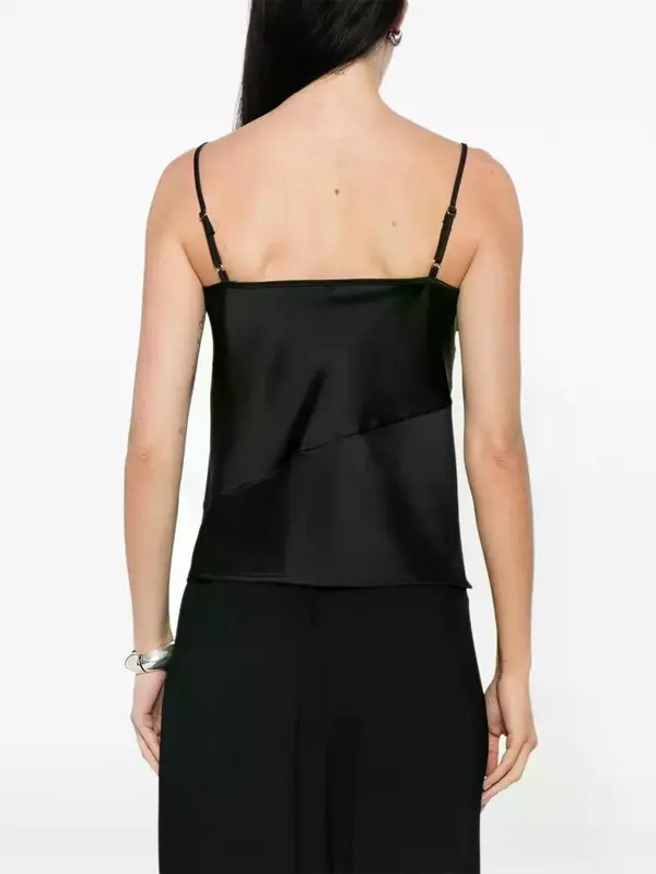 Imperial Cowl-neck Top - Black