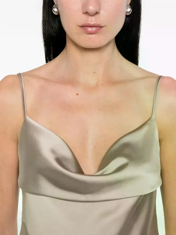 Imperial Cowl Neck Top - Neutrals