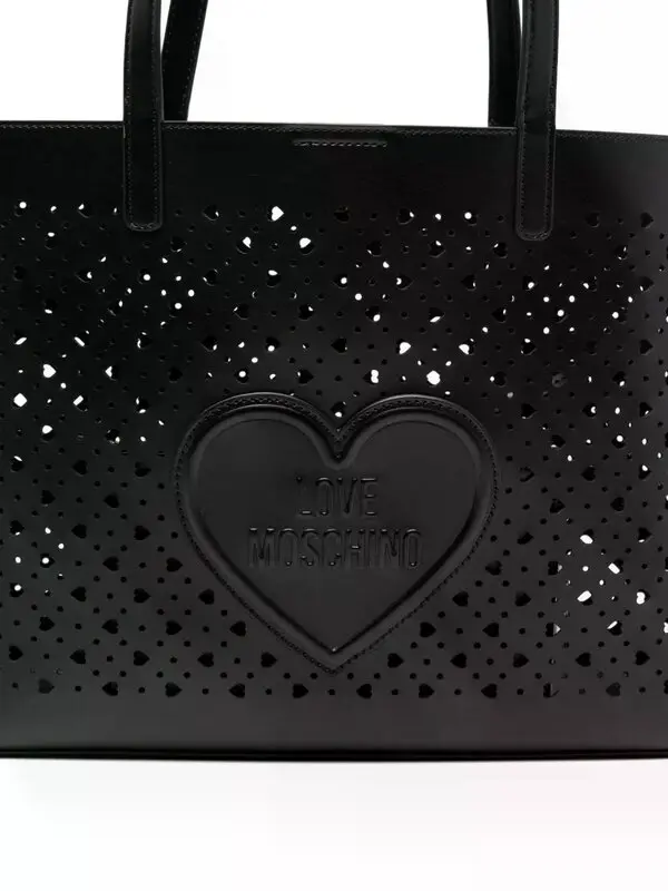 Moschino Heart Cut-out Tote Bag