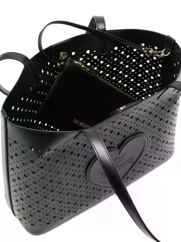 Moschino Heart Cut-out Tote Bag