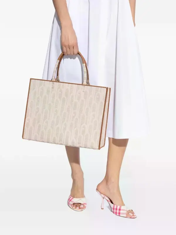 Furla Patterned Tote Bag - Neutrals