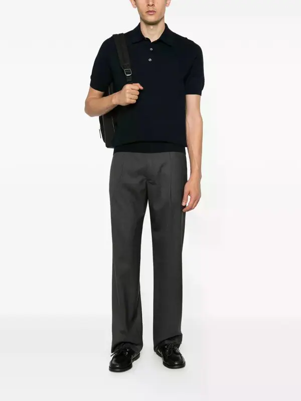 FILERIA Textured Button Polo Shirt
