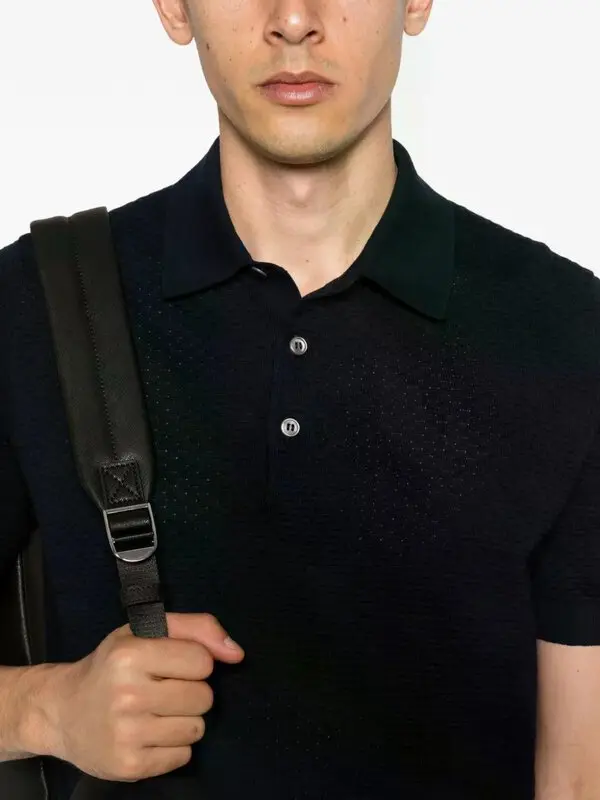 FILERIA Textured Button Polo Shirt