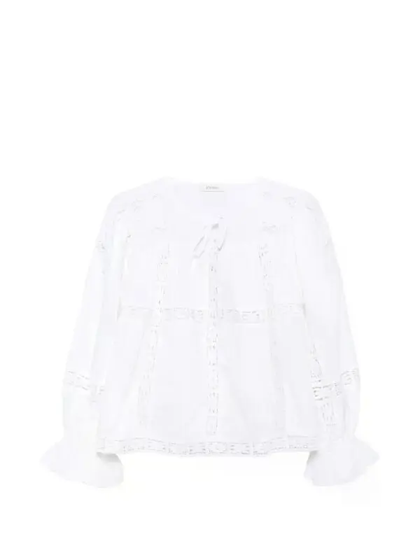 JCSOPHIE Lace Ruffled Blouse