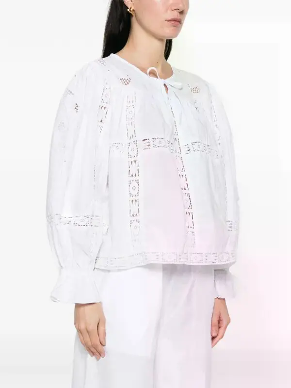 JCSOPHIE Lace Ruffled Blouse