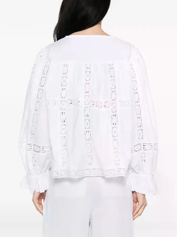 JCSOPHIE Lace Ruffled Blouse