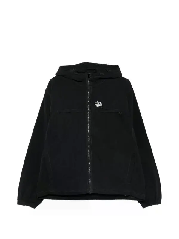 StÜssy Hooded Zip Jacket - Black