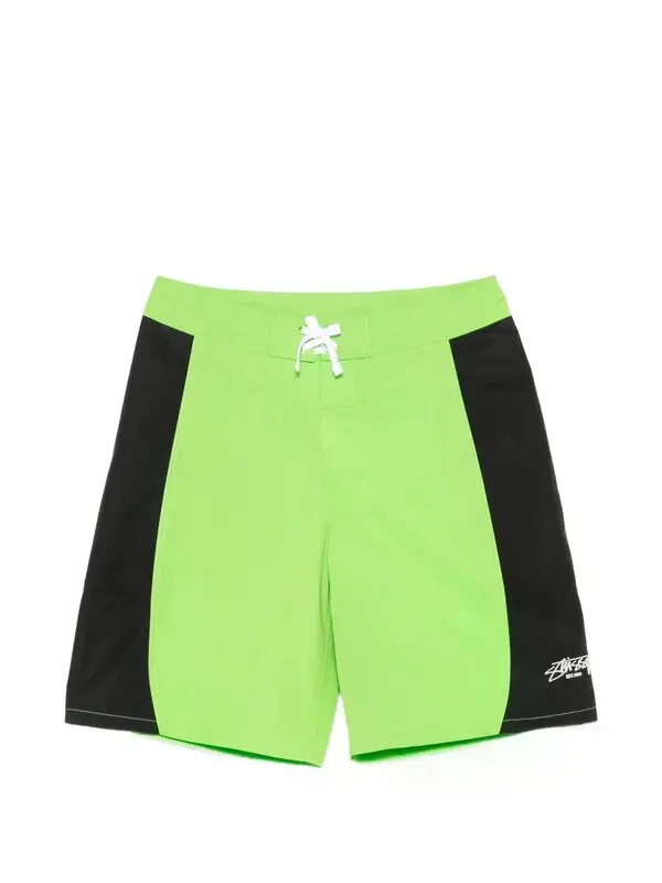 StÜssy Colorblock Shorts - Green