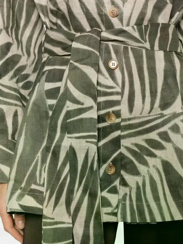 PENNYBLACK Print Belted Shirt