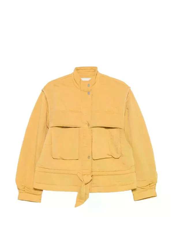 MARANT ETOILE Blandina Flap Pocket Tie Jacket - Yellow