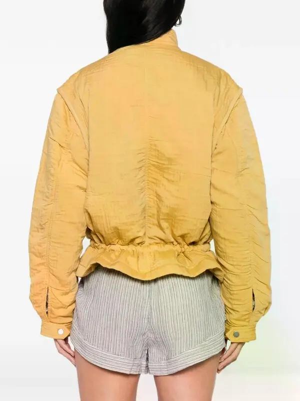 MARANT ETOILE Blandina Flap Pocket Tie Jacket - Yellow