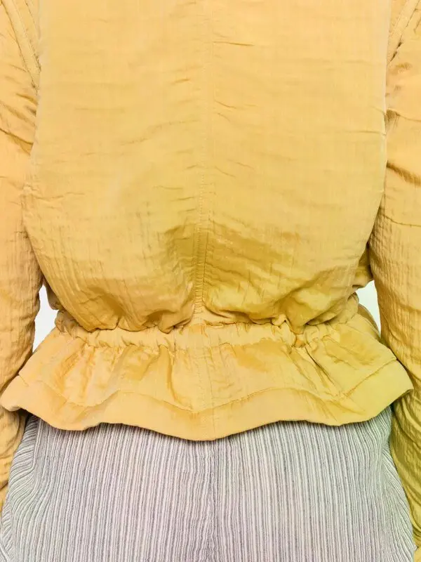 MARANT ETOILE Blandina Flap Pocket Tie Jacket - Yellow