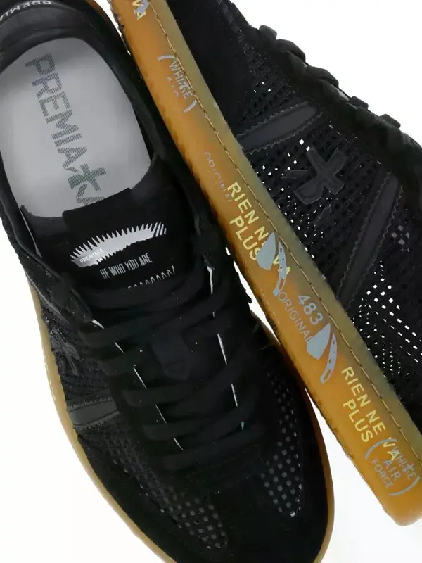 Premiata Bonnied 8201 Perforated Sneakers - Black