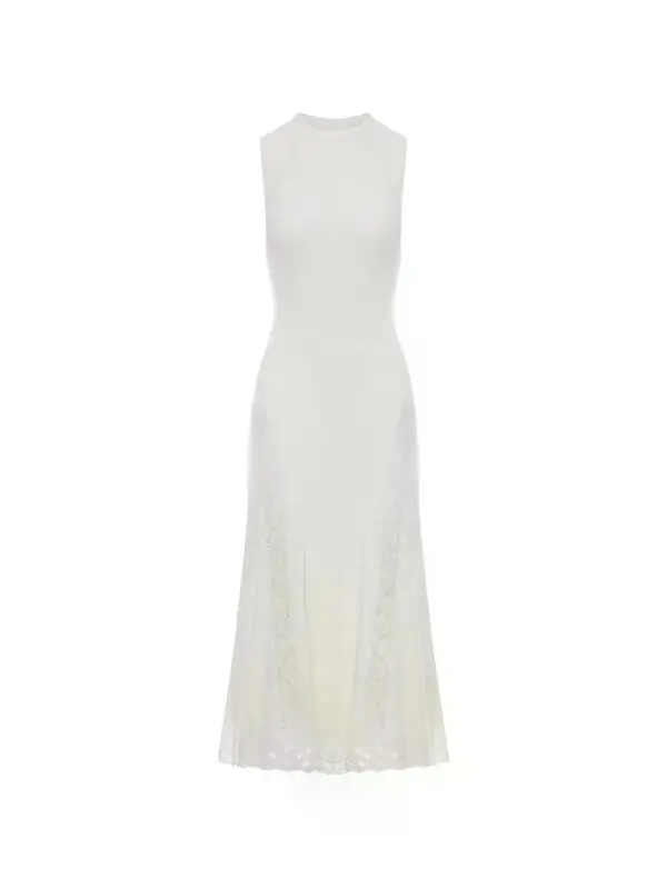 SELF-PORTRAIT Lace-detailed Midi Dress