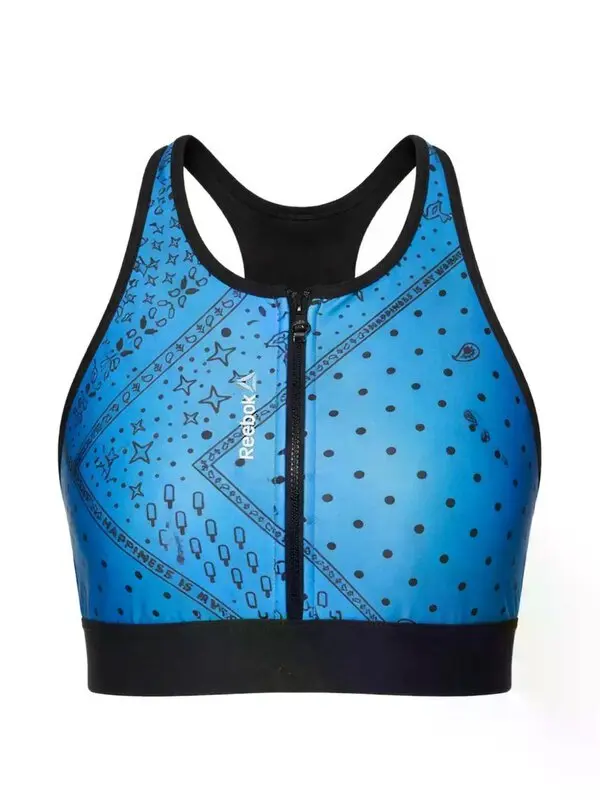 REEBOK Print Zip Bra