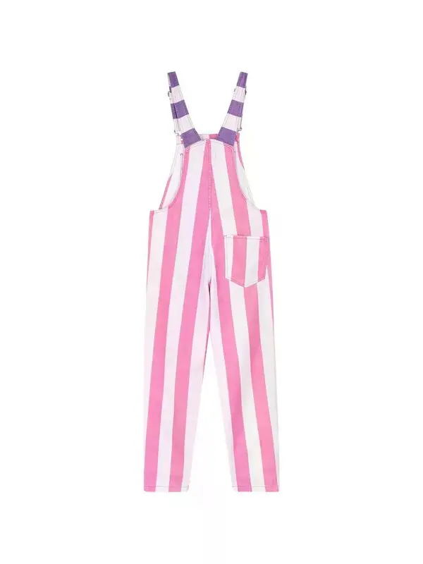 FAVORITE PEOPLE Amore Striped Overalls - Pink
