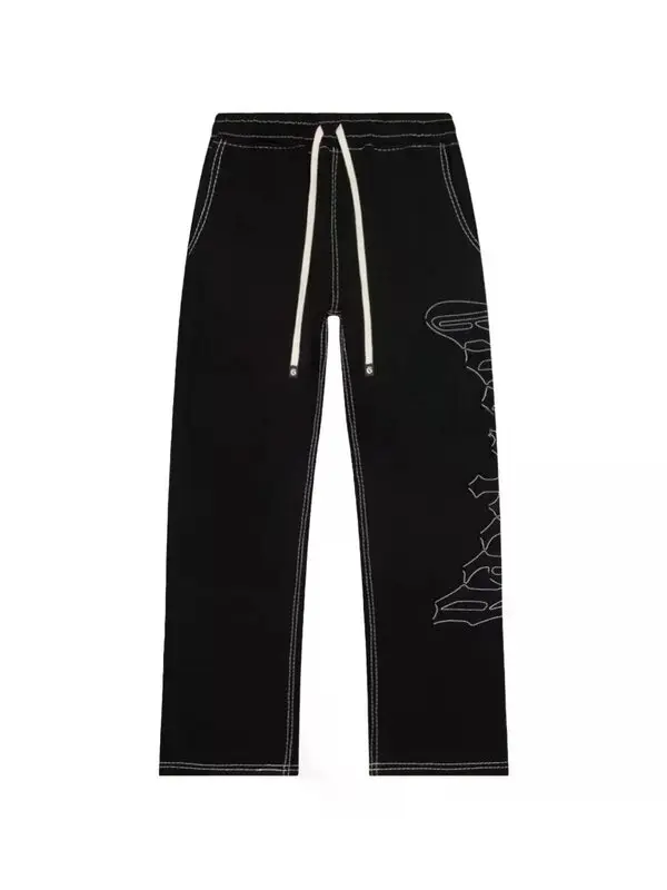 GODSPEED Stitched Logo Track Pants - Black