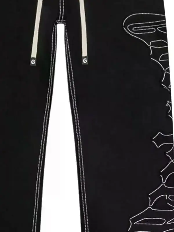 GODSPEED Stitched Logo Track Pants - Black