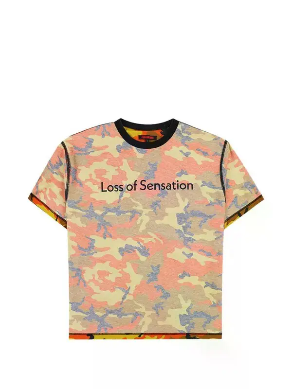 PLEASURES Sensation Camouflage-print T-shirt