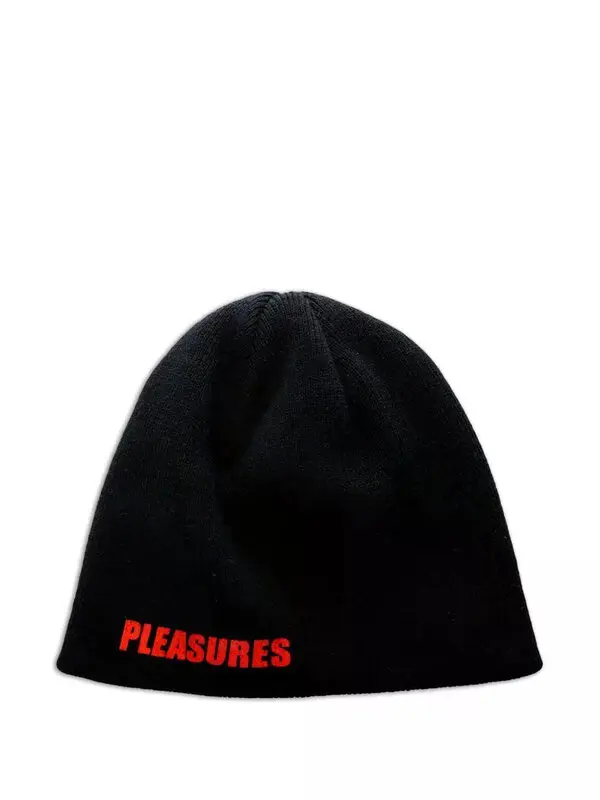 PLEASURES Single Skull Beanie - Black
