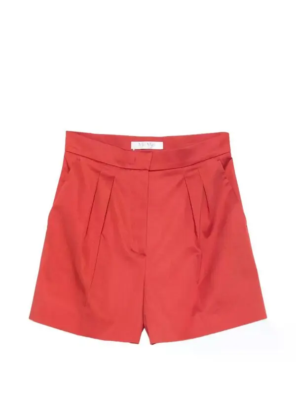 Max Mara Pleated Shorts - Red