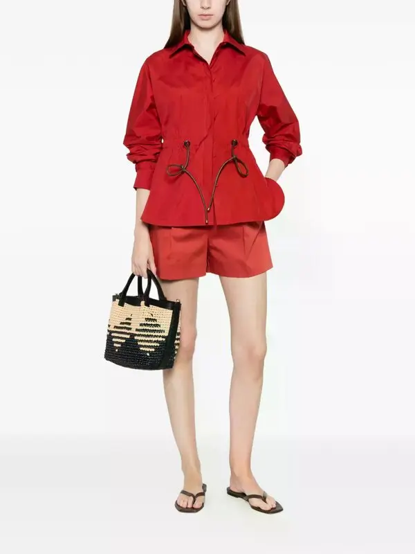 Max Mara Pleated Shorts - Red