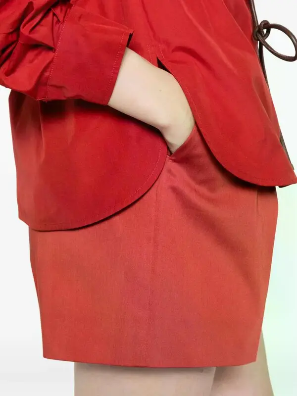 Max Mara Pleated Shorts - Red