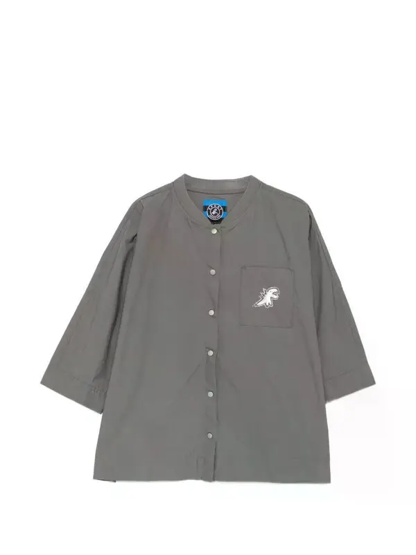 AGNES B. Crystal-embellished Logo Shirt