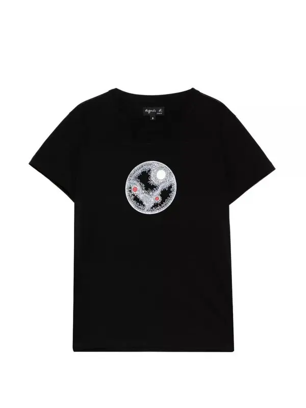 AGNES B. Graphic-print Round Neck T-shirt