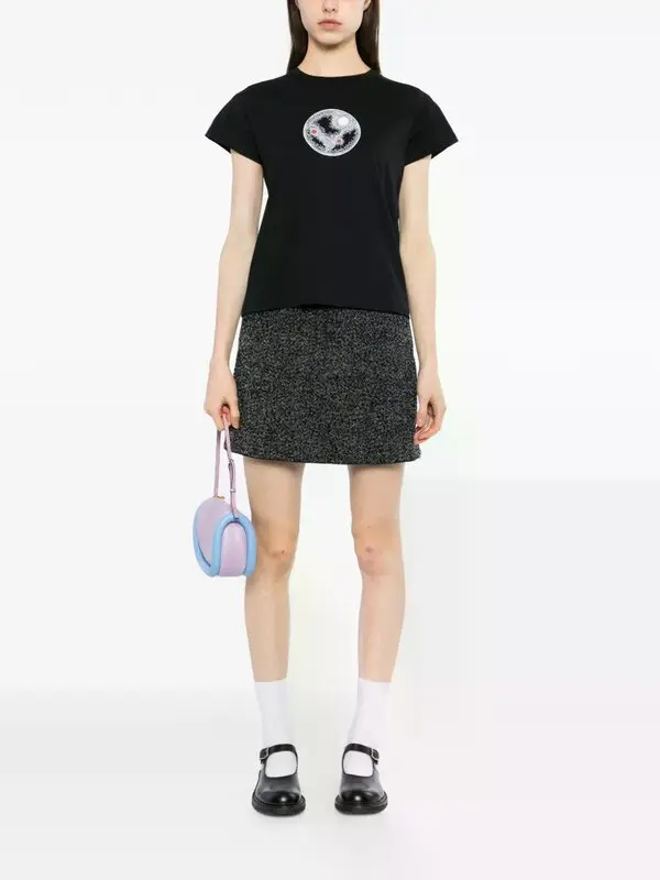 AGNES B. Graphic-print Round Neck T-shirt