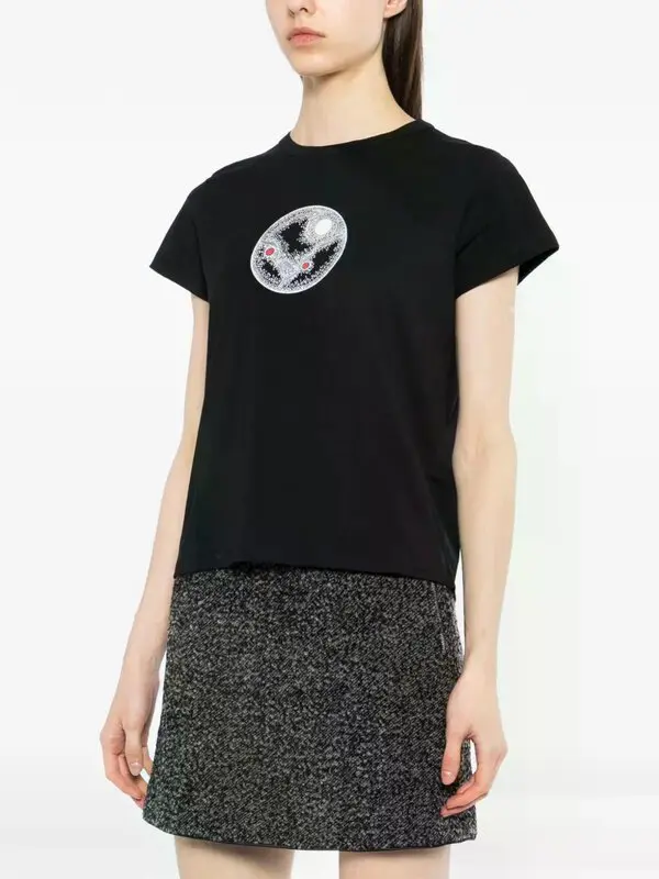 AGNES B. Graphic-print Round Neck T-shirt