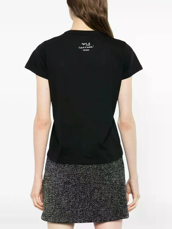 AGNES B. Graphic-print Round Neck T-shirt