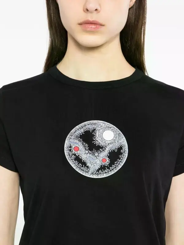 AGNES B. Graphic-print Round Neck T-shirt