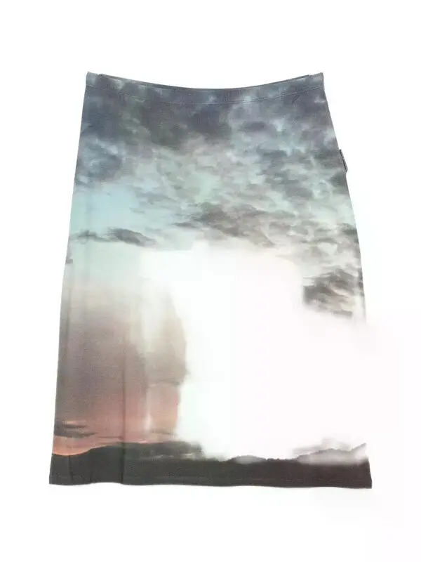 AGNES B. Straight Hem Skirt