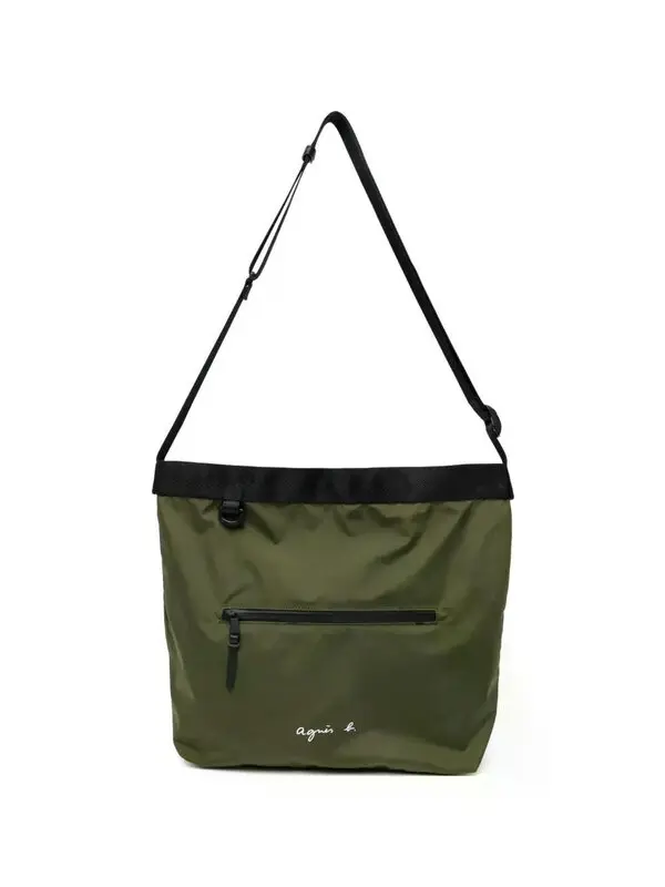 AGNES B. Large Fred Shoulder Bag - Green