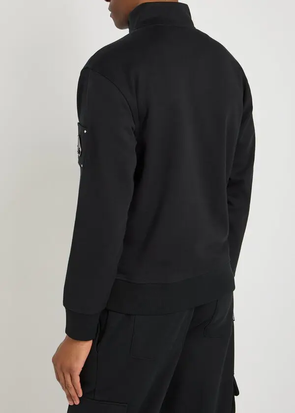 Moose Knuckles Hartsfield Half-zip Sweatshirt - Black