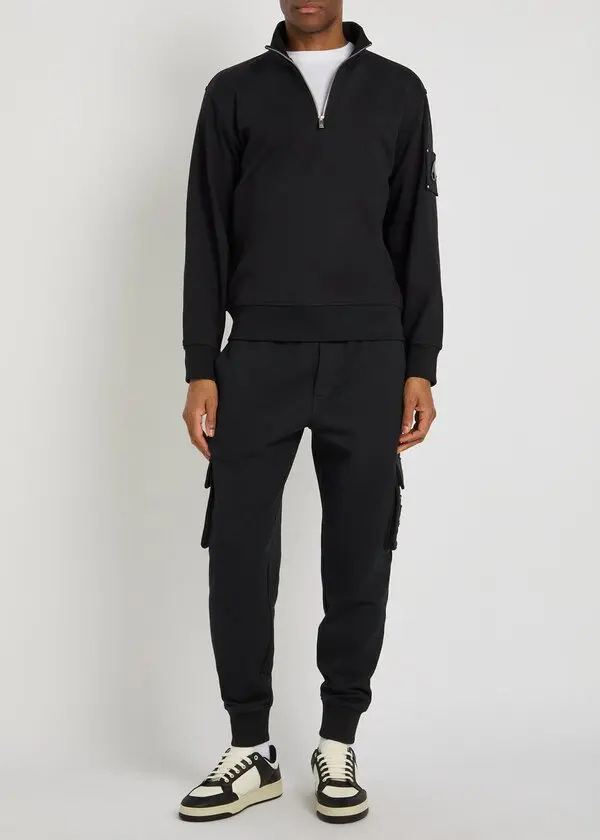 Moose Knuckles Hartsfield Half-zip Sweatshirt - Black