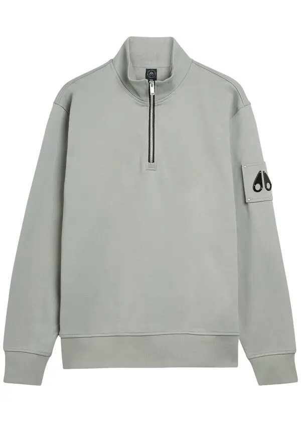 Moose Knuckles Hartsfield Half-zip Sweatshirt - Grey