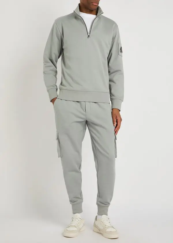 Moose Knuckles Hartsfield Half-zip Sweatshirt - Grey