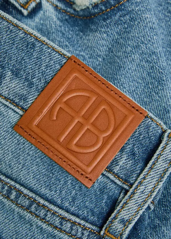 ANINE BING Jane Slim-leg Jeans - Blue