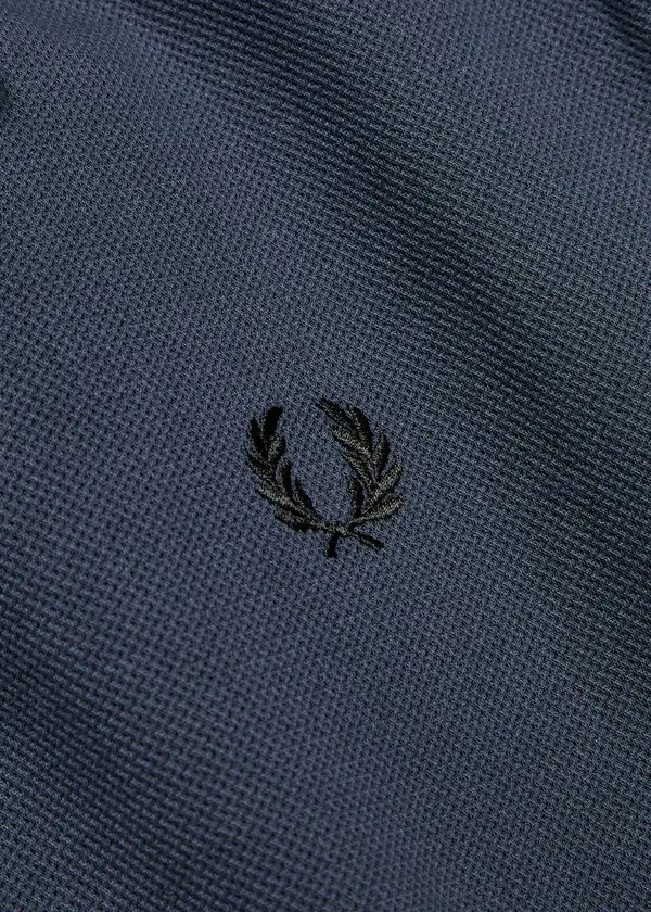 Fred Perry Logo-embroidered Piqué Cotton Shirt - Navy