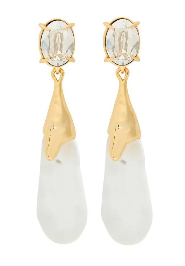 Alexis Bittar Bonbon 14kt-plated Drop Earrings - Gold