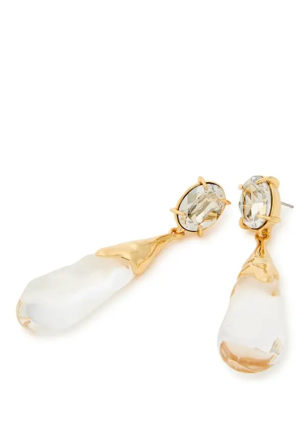 Alexis Bittar Bonbon 14kt-plated Drop Earrings - Gold