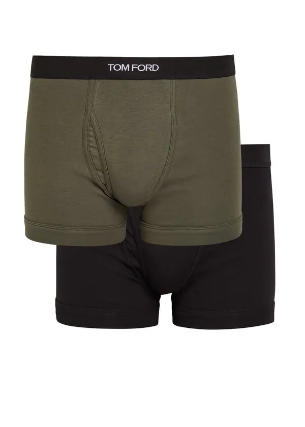 TOM FORD Stretch-cotton Boxer Briefs - Black