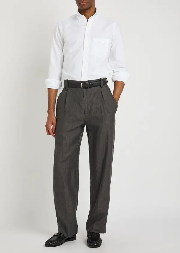 DRAKE'S Cotton Oxford Shirt